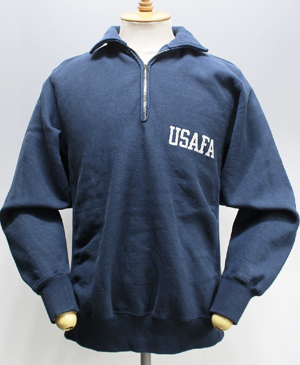 Warehouse ウエアハウス Lot 485 / USAFA リバースウィーブ ハーフジップスウェット ネイビー size L / タタキ ...