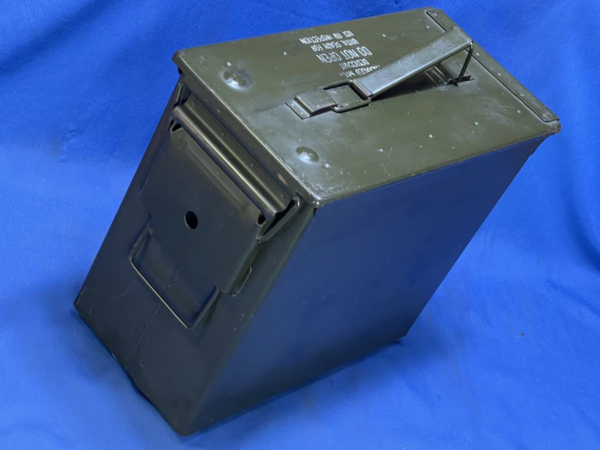 米軍 放出品 実物当時物 弾薬箱 8 FUZE PROXIMITY M728 アンモボックス 鉄製 N463 AMMO BOX ...