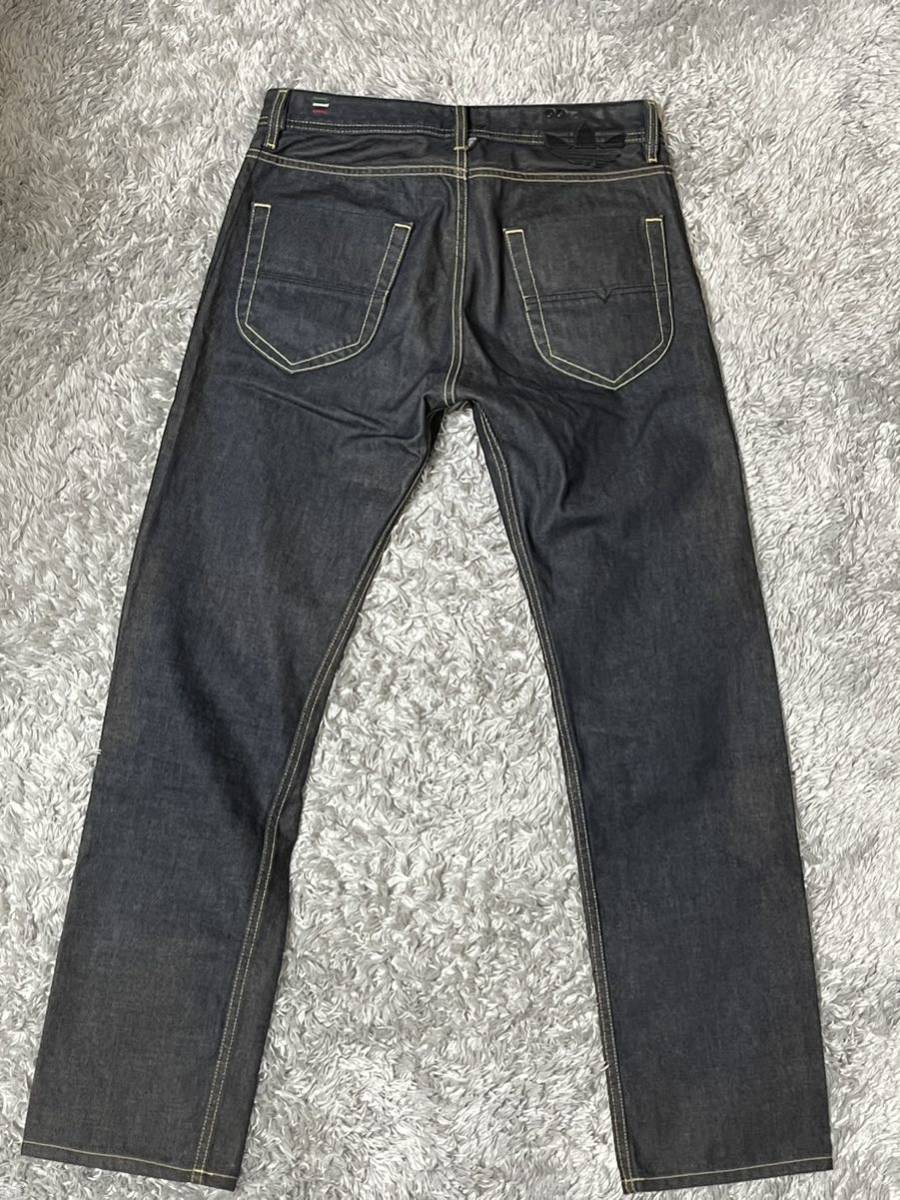 DIESEL adidas ディーゼル アディダス adi-heeven アディヒーブン デニム ジーパンストレートジーンズ w28 L32 ...
