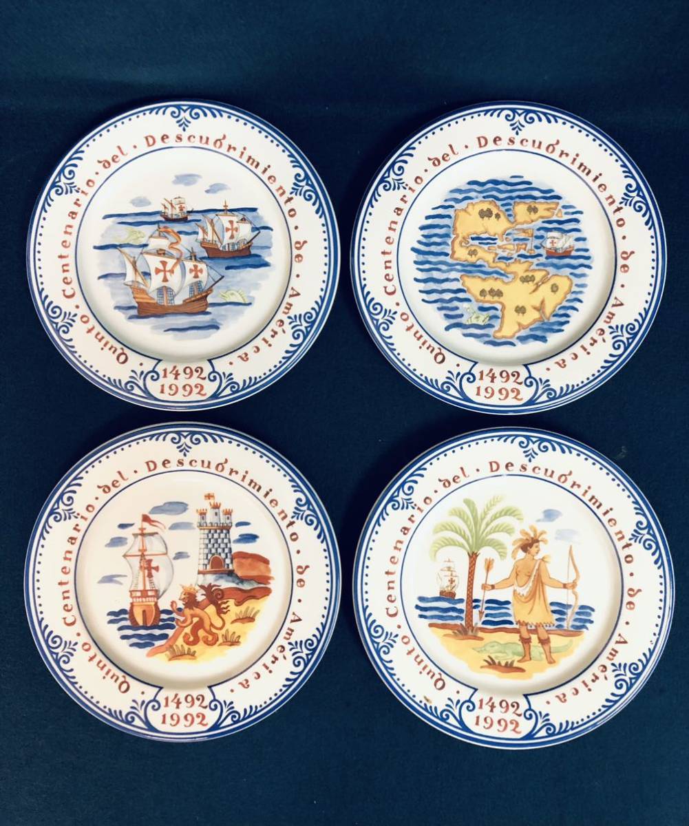 TIFFANY&Co. ティファニー 1492 1992 コロンブス Quinto Centenario 500周年 プレート 4点セット ...