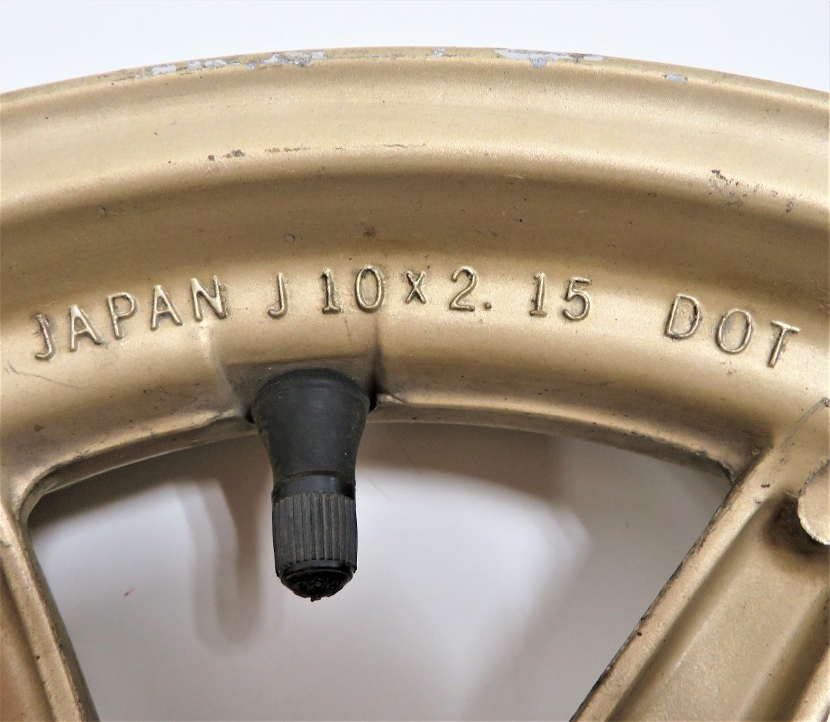 深谷店 品 3-94 HONDA ホンダ ディオ Dio 純正 フロントホイール J10×2.15 H&YTEC ゴールドカラー(フロント ...