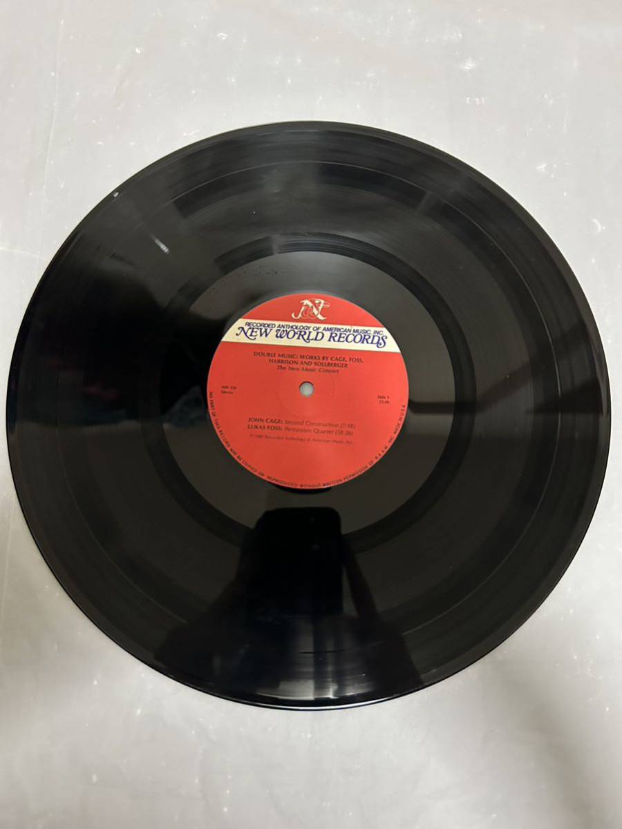 E773 LP レコード John Cage ジョン ゲージ/The New Music Consort/Double Music - Works For Percussion And ...