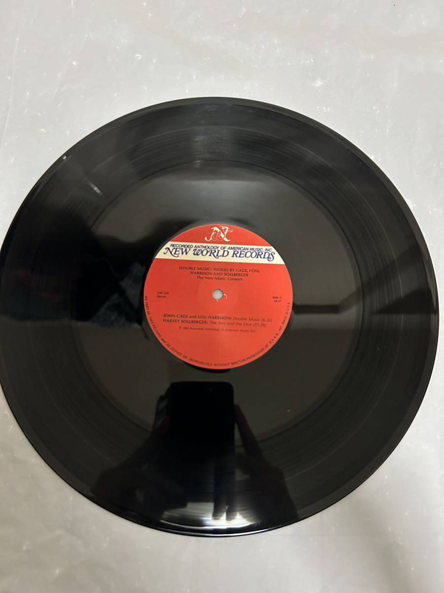 E773 LP レコード John Cage ジョン ゲージ/The New Music Consort/Double Music - Works For Percussion And ...