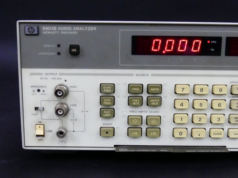 p340 HP 8903B オーディオアナライザ Audio Analyzer 歪率計 測定器(その他)｜売買されたオークション情報 ...