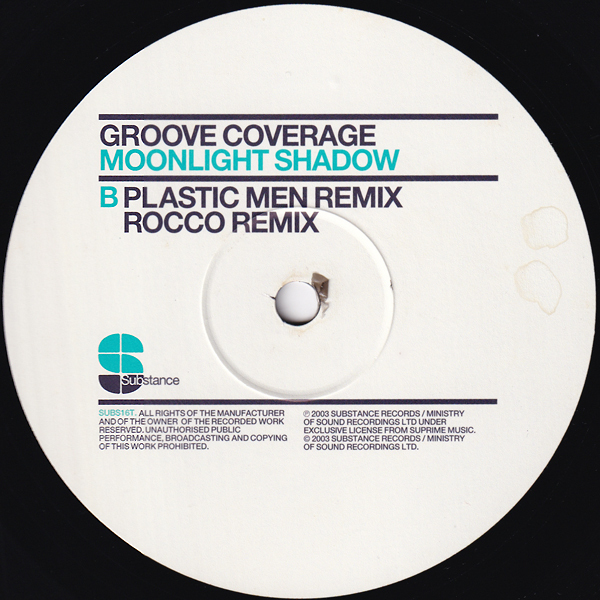 英国12inch GROOVE COVERAGE Moonlight Shadow UK SUBS16T グルーヴ カヴァレージ ...