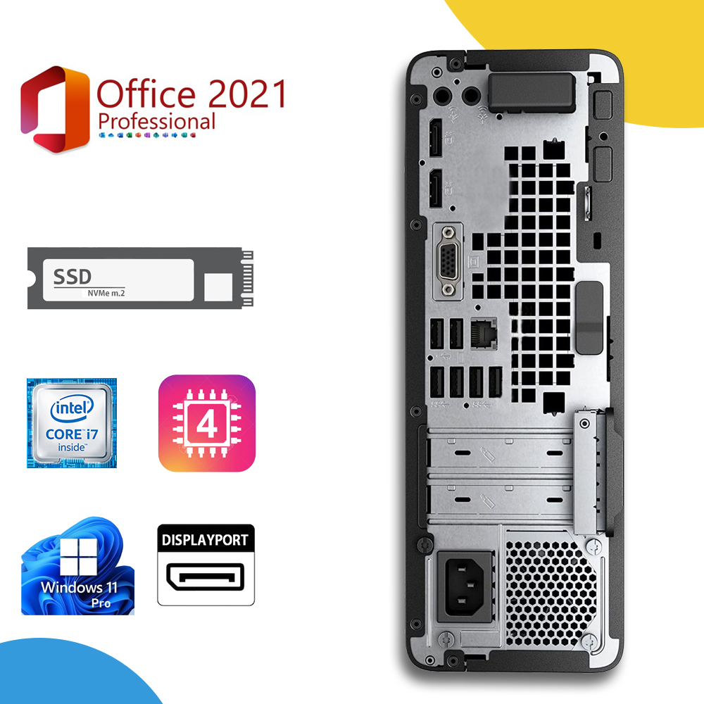 デスクトップ PC HP ProDesk Core i7 6700 x 8 NVMe M.2 SSD 512GB + HDD2TB メモリ ...