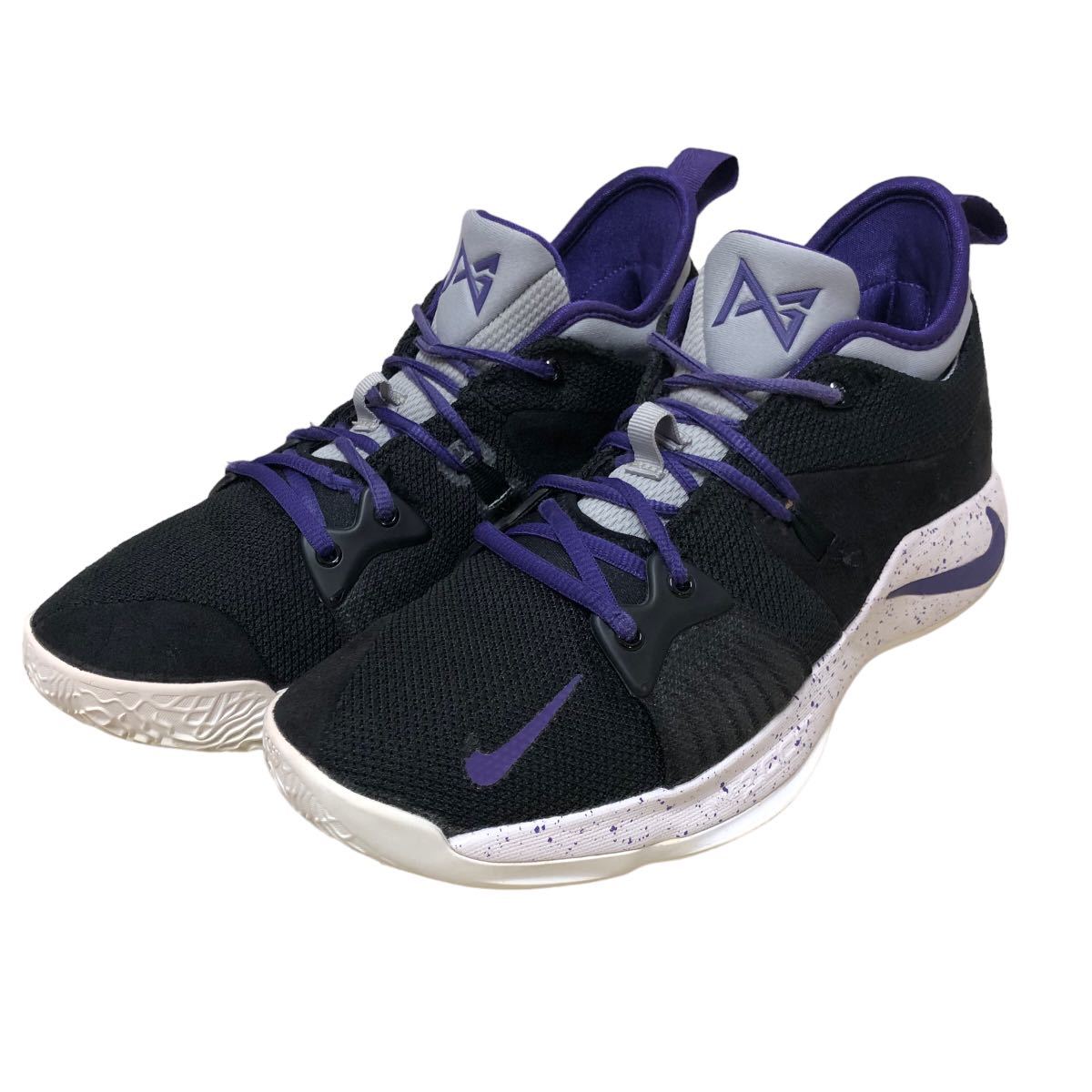AG810 NIKE ナイキ PG2 Playstation Paul George 2ズームエア メンズ スニーカー US8 26cm ブラック パープル 限定モデル(26.0cm)｜売買さ ...