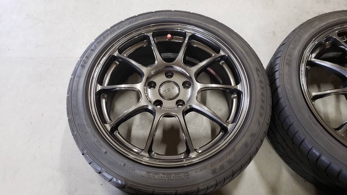 S2000 AP1 AP2 対応サイズ RAYS ZE40 17インチホイール 5穴 7.5J 9J PCD114.3 タイヤ付き(ラジアル ...