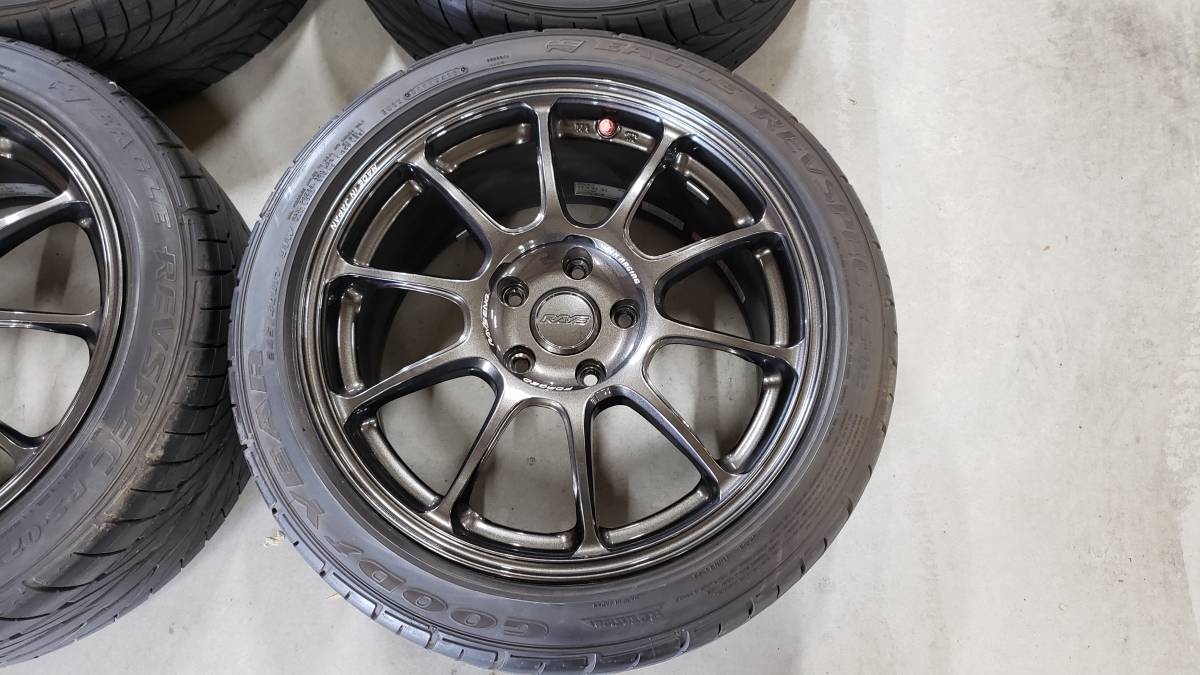 S2000 AP1 AP2 対応サイズ RAYS ZE40 17インチホイール 5穴 7.5J 9J PCD114.3 タイヤ付き(ラジアル ...