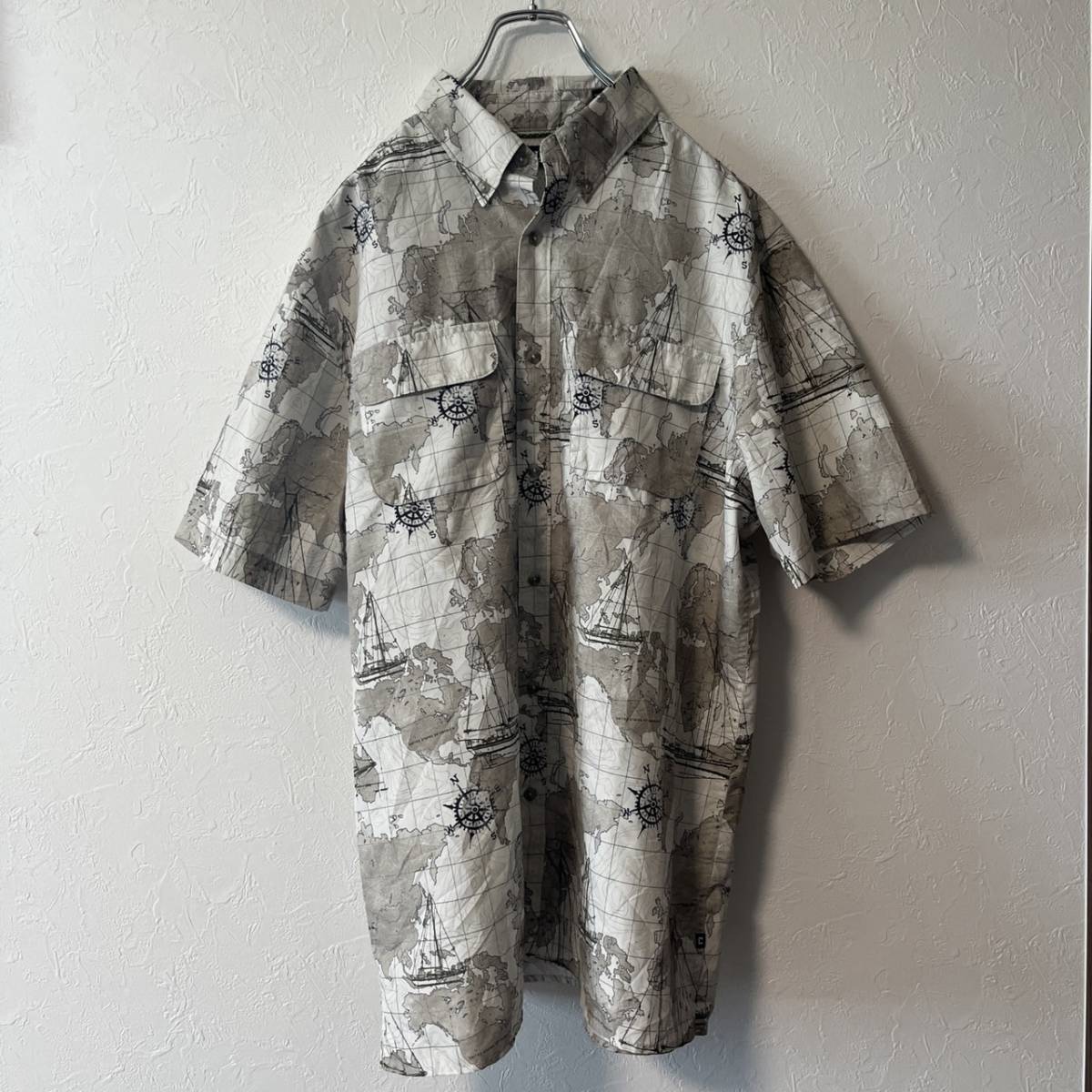 -48- USA 古着 総柄シャツ CHAPS チャップス アメカジ 半袖シャツ(Lサイズ)｜売買されたオークション情報、yahooの商品情報をアーカイブ公開 - オークファン（aucfan.com）