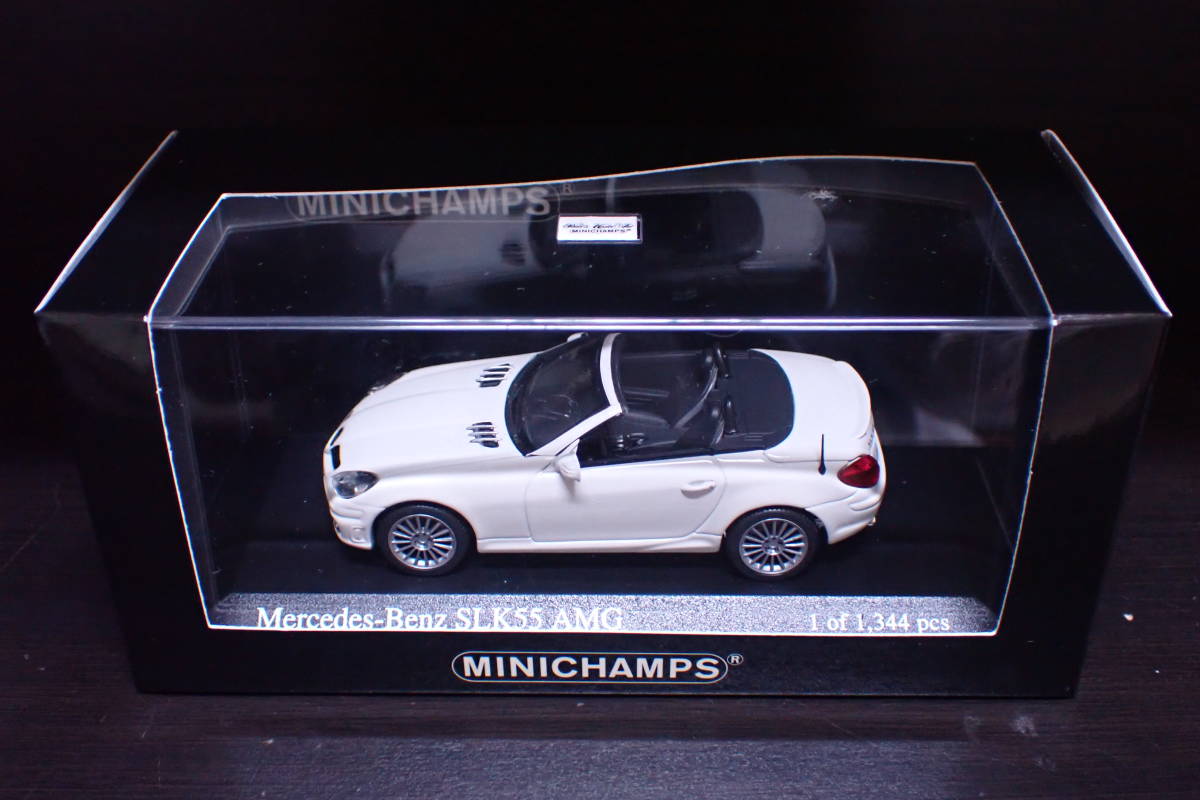 1円スタート MINICHAMPS Mercedes-Benz SLK AMG R171 White 400 033170 1/43 ミニ ...