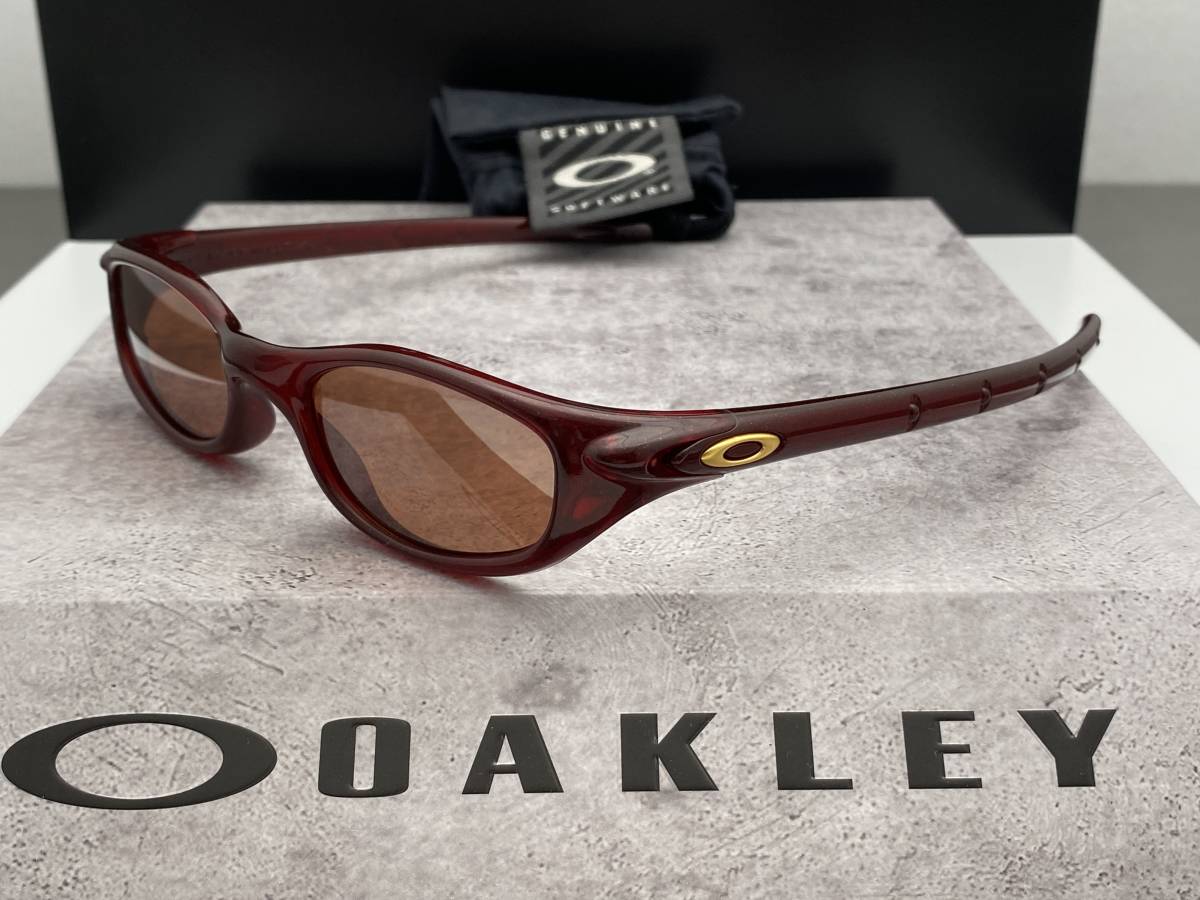 ケース付 OAKLEYオークリー FOUR S フォーエス Crystal Red/VR28 クリスタルレッド赤/ミラーレンズ 廃盤サングラス ...