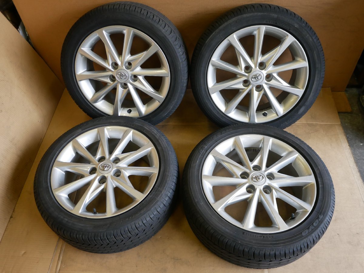 A1728 6mm山 2013年 トヨタ純正 プリウスα S ツーリング 17x7 PCD 114.3x5H +45 ラジアル TOYO ...