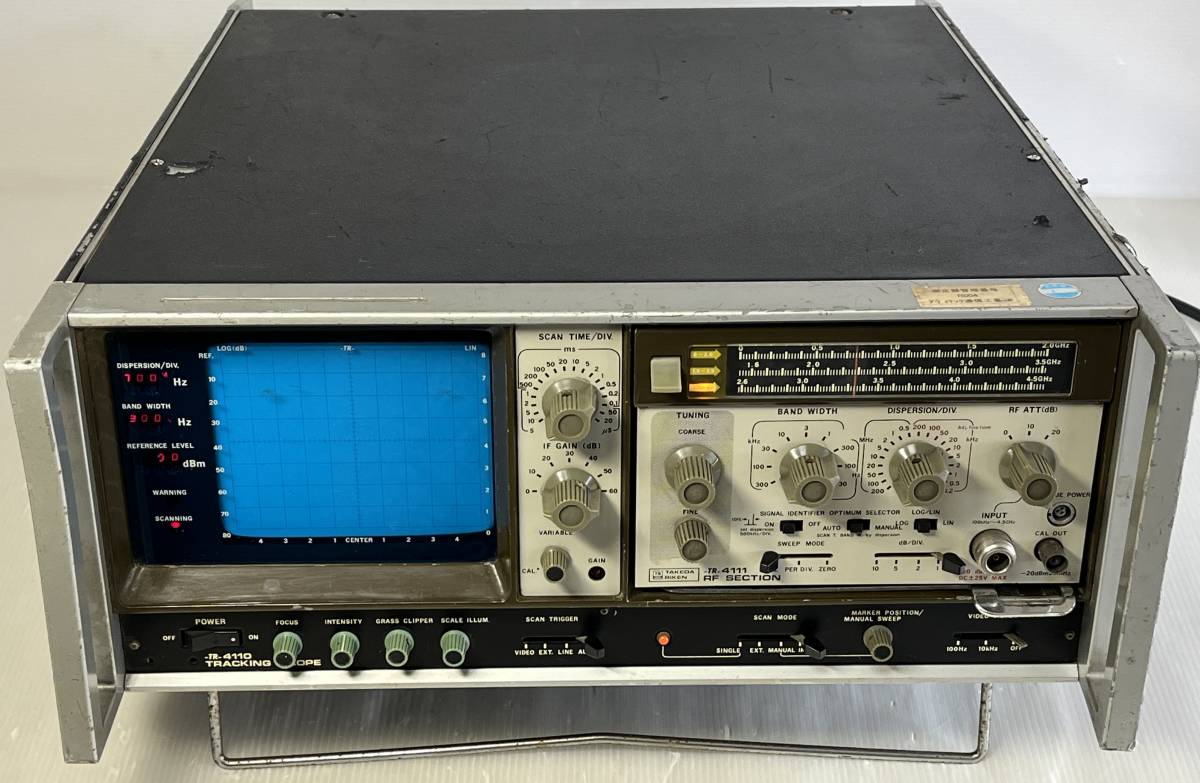 TAKEDA RIKEN/タケダ理研 トラッキングスコープ TR-4110 + RFーSECTION TR-4111 通電確認済み(アマチュア ...