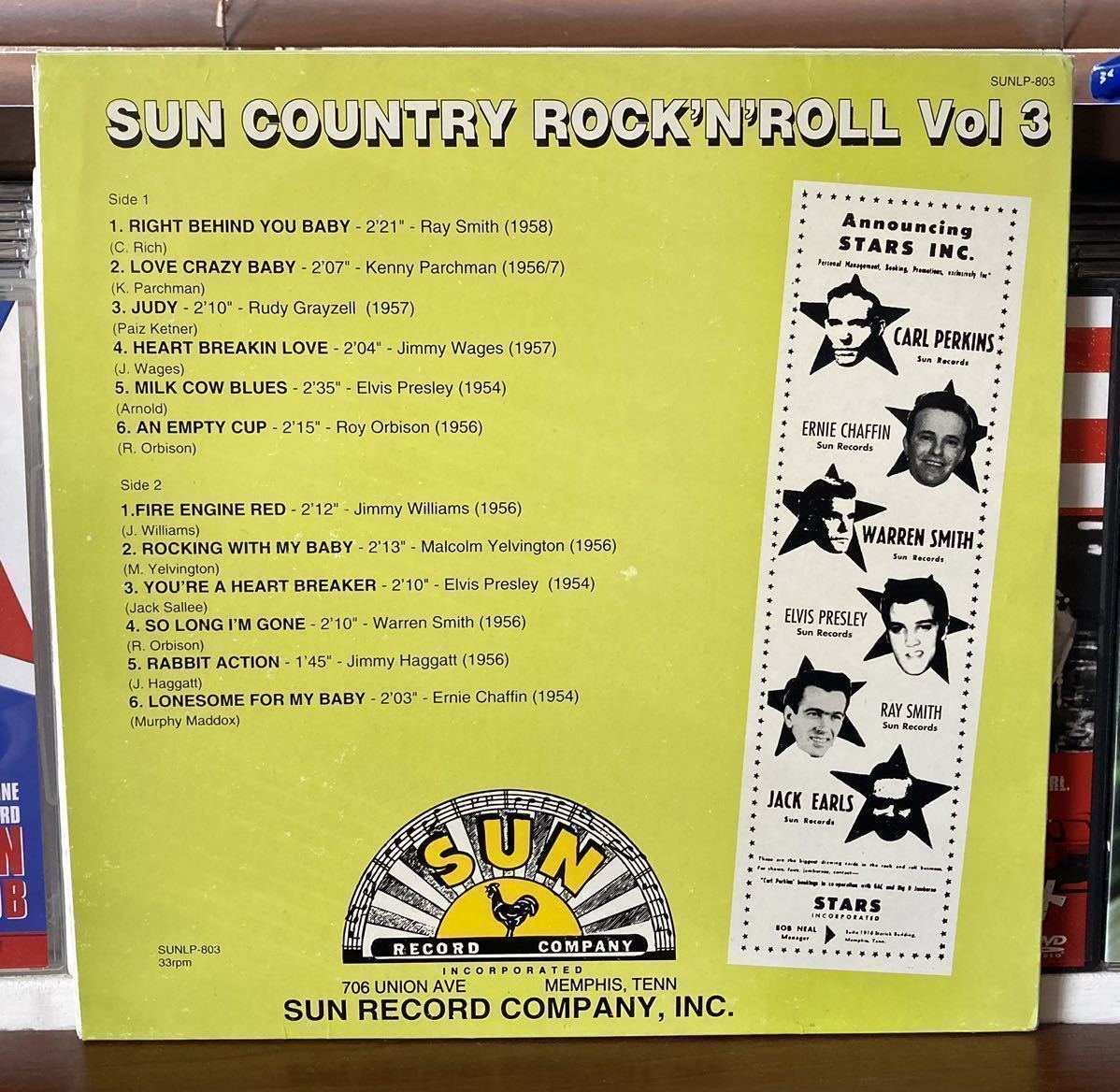 VA-SUN COUNTRY ROCK & ROLL vol.3 10inch-50’s ロカビリー R&R JIMMY HAGGATT ...
