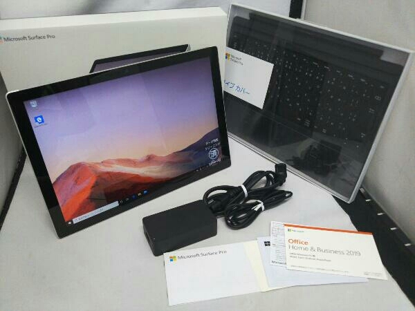Microsoft VDV-00014 Surface Pro 7 Office Home and Business 2019 プラチナ ...