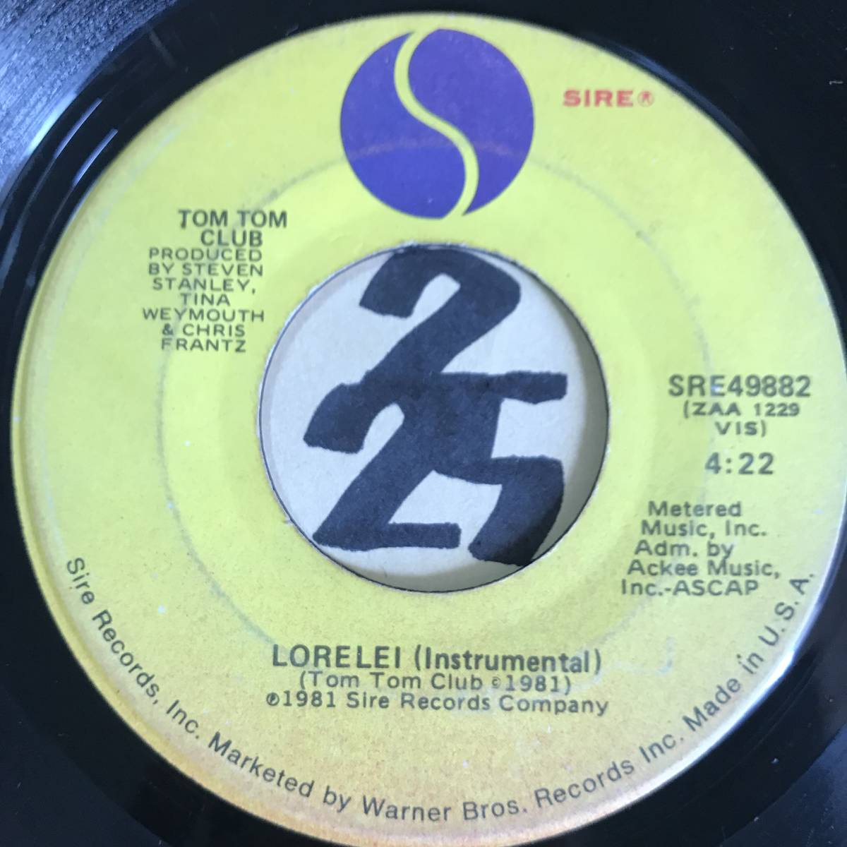 試聴 TOM TOM CLUB GENIUS OF LOVE / LORELEI 両面VG++ スライ＆ロビー/ウォーリー バダロウ(R&B、ソウル)｜売買されたオークション情報、yahooの ...