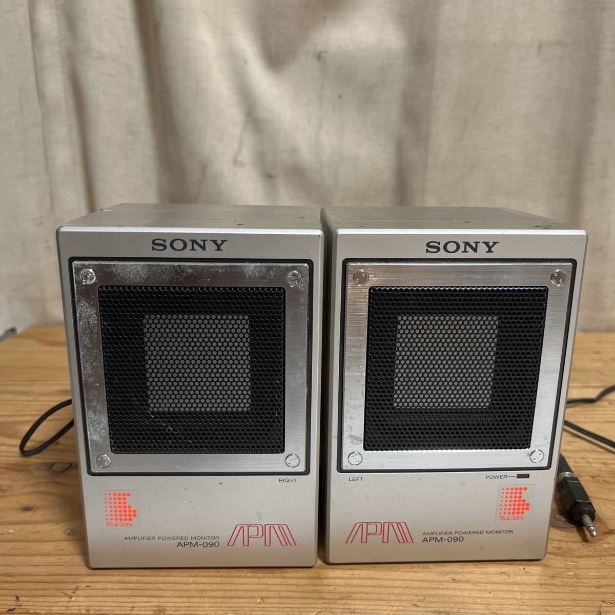 SONY APM-090アクティブスピーカー 平面 昭和レトロ ソニー ソニースピーカー(スピーカー本体)｜売買されたオークション情報 ...