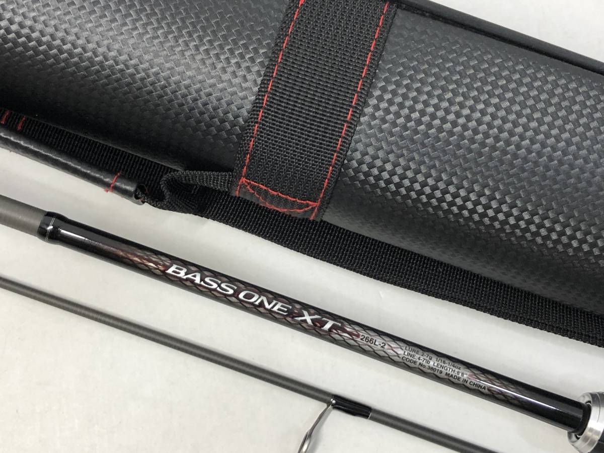 1円 // 釣具 SHIMANO BASS ONE XT 266L-2 シマノ バスワン ロッド 釣竿 GETT ロッドケース付き(その他 ...