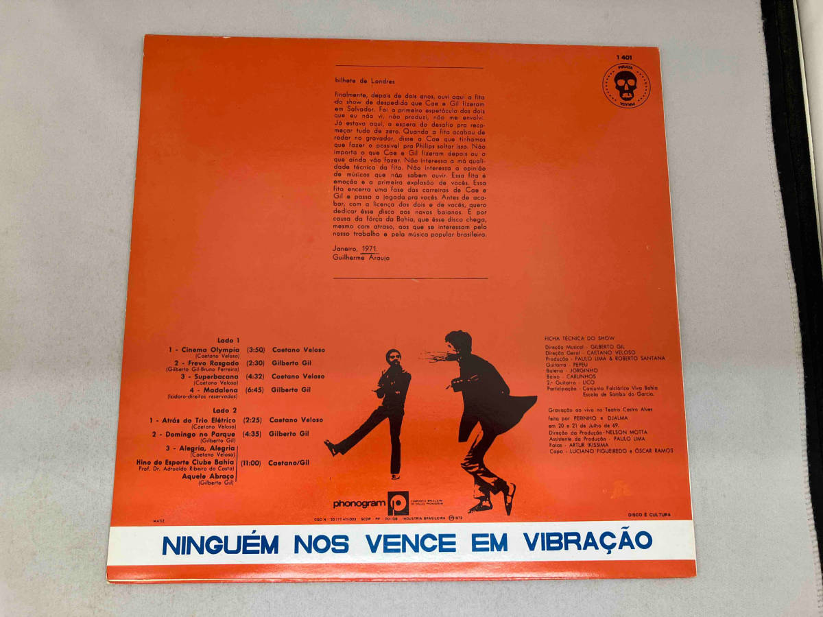 レコード カエターノ ヴェローゾ ジルベルト ジルCaetano Veloso Gilberto Gil バーハ69 Barra 69 ...