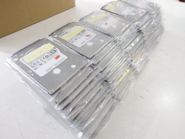 50個セット 東芝 MQ01ABF032 ハードディスク 320GB HDD まとめ 全て正常/使用時間極少 50h以内 / 2.5インチ ...