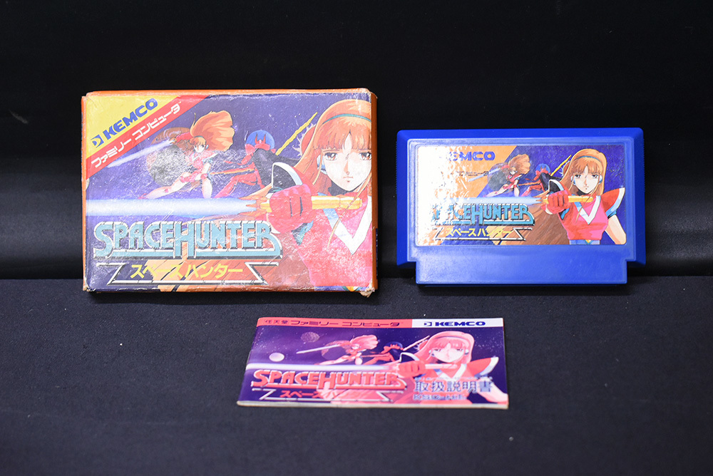 任天堂/スペースハンター/ファミコン/ファミコンソフト/FC/アクション/レトロゲーム/ジャンク/説明書/箱付き/当時物/現状品/UJS007 ...