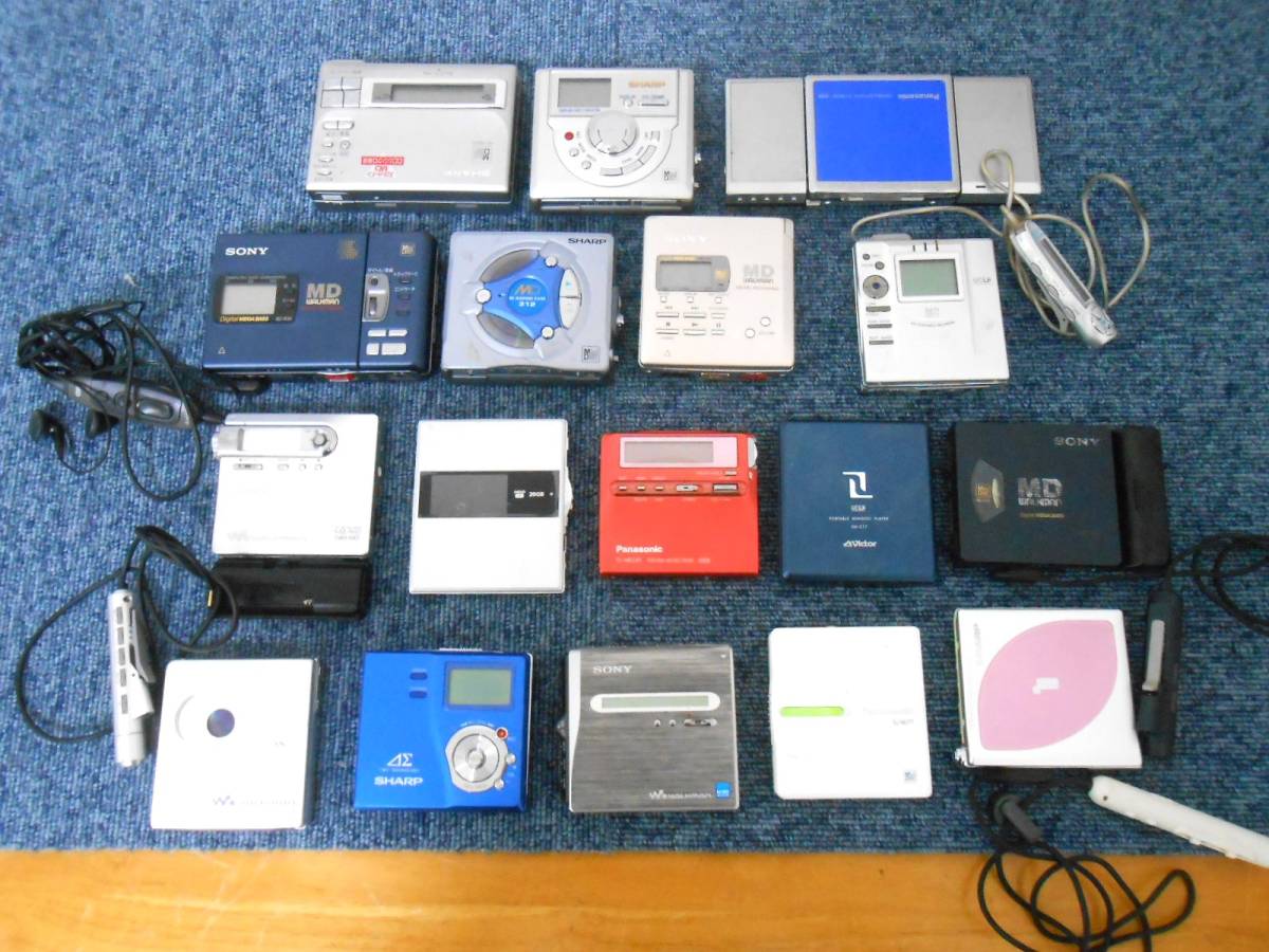 SONY SHARP Panasonic Victor MDウォークマン等 まとめて17台 動作未確認 ジャンク(再生専用)｜売買されたオークション情報、yahooの商品情報をアーカイブ公開 ...