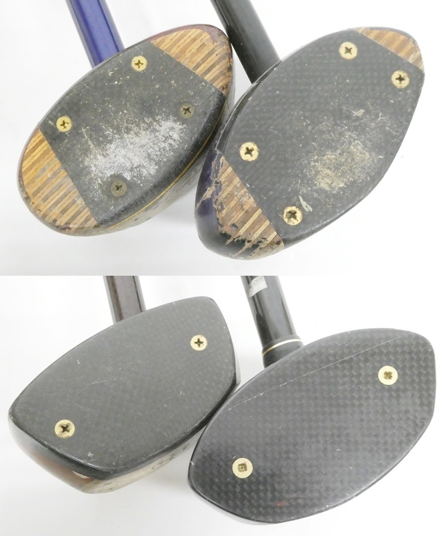 02 68-578555-11 Y Buzz Shots VC-1 Fapty F-550 SWARD-α ニッタクス Park Golf GX パークゴルフクラブ 右利用 4本 ボール ...