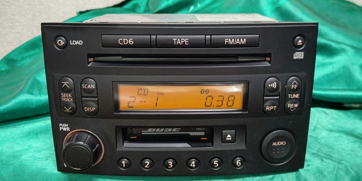 Z33 HZ33 フェアレディZ純正専用 黒 BOSEサウンド6連CDカセット PP-2525L(アゼスト、クラリオン)｜売買された ...