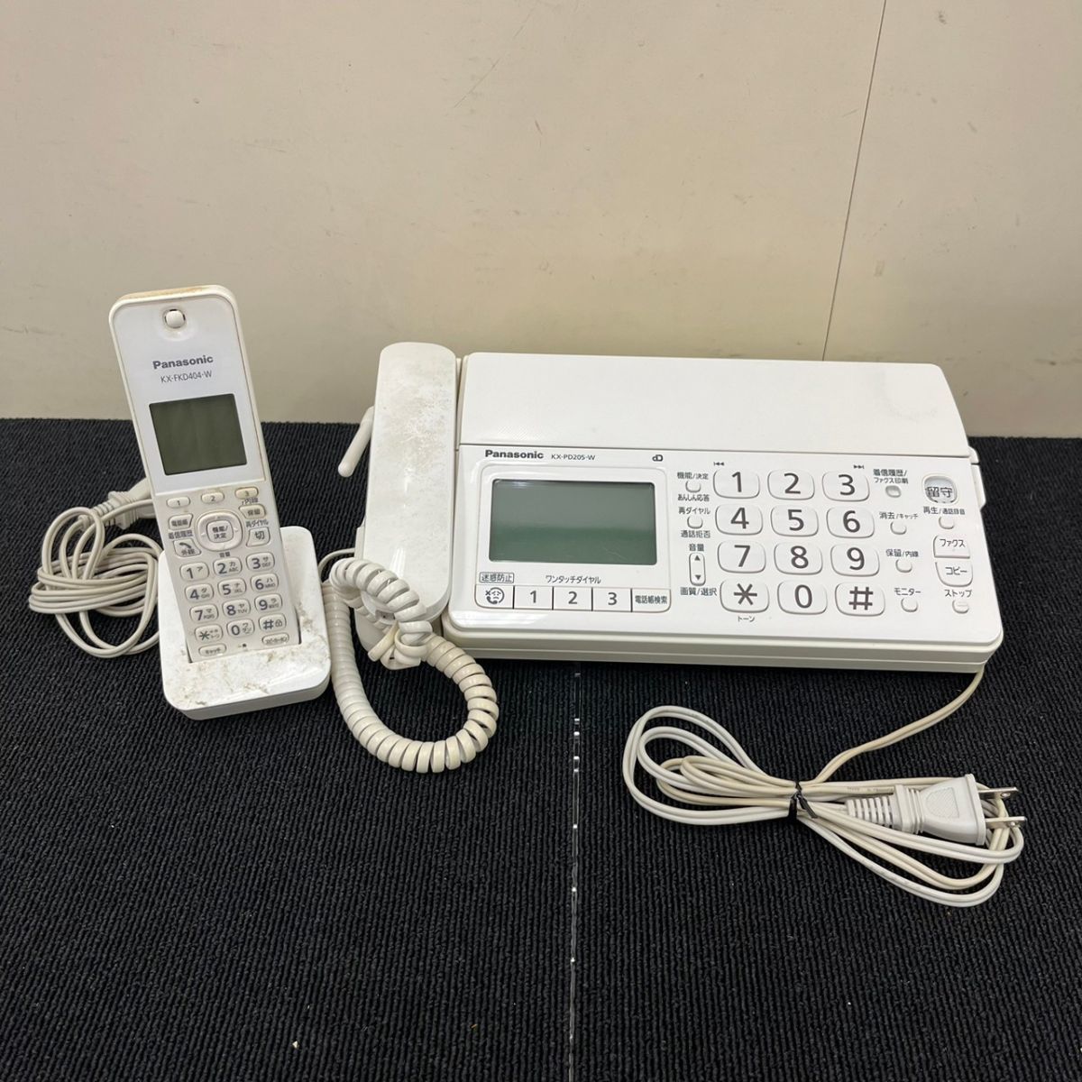 D746-D5-14 Panasonic パナソニック パーソナルファクス 電話機 迷惑電話防止 FAX KX-PD205DL/子機 KX ...