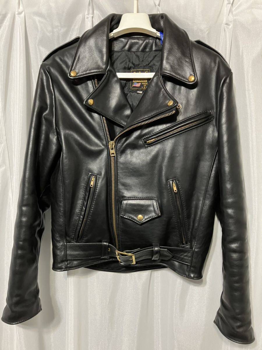 protech ライダースジャケット USA製 38 vanson schott好きにも(Lサイズ)｜売買されたオークション情報、yahooの商品情報をアーカイブ公開 - オークファン ...