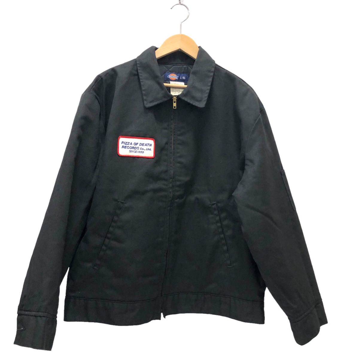 Dickies ディッキーズ ワークジャケット pizza of death records コラボ ブラック サイズL メンズ 男性用 ...