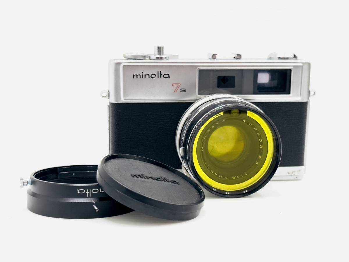 カメラ MINOLTA ミノルタ HI-MATIC 7s 1:1.8 f=45mm コンパクト フィルム /現状品/訳あり品 003831-② ...
