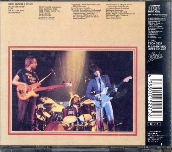 2点 ベック ボガート&アピス Beck Bogert & Appice Black Cat Moan Superstition I`m So ...