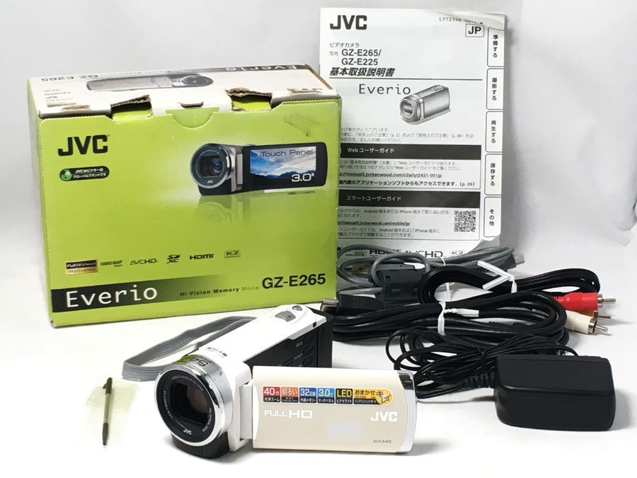 JVCケンウッド GZ-E265-W Everio エブリオ ビデオカメラ ホワイト ハンディカム(その他)｜売買されたオークション情報 ...