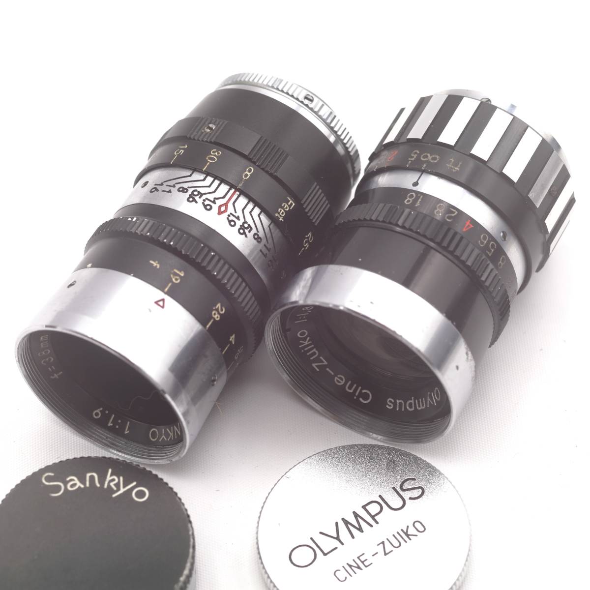 Olympus Cine-Zuiko 6.5mm F1.8 ICHIZUKA OPT KINO-SANKYO 38mm F1.9 オリンパス ...