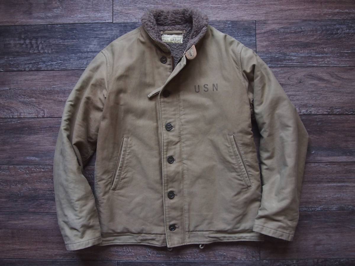 BUZZ RICKSON'S バズリクソンズ TYPE N-1 デッキジャケット LARGE / NAVY DEPARTMENT(Lサイズ)｜売買されたオークション情報、yahooの商品情報を ...