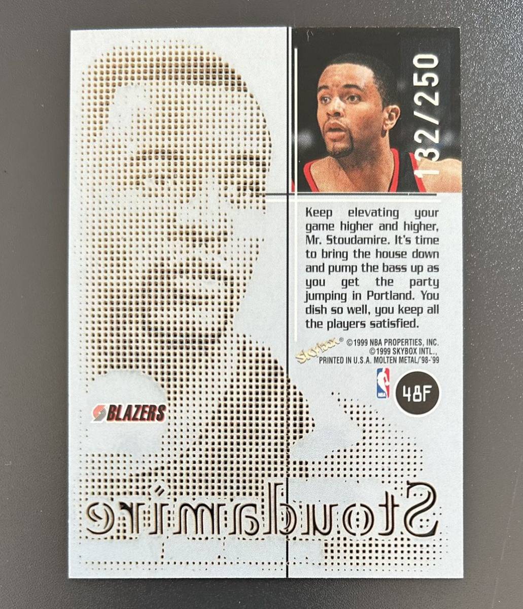 1998-99 SkyBox Molten Metal Fusion Damon Stoudamire Blazers Titanium ...