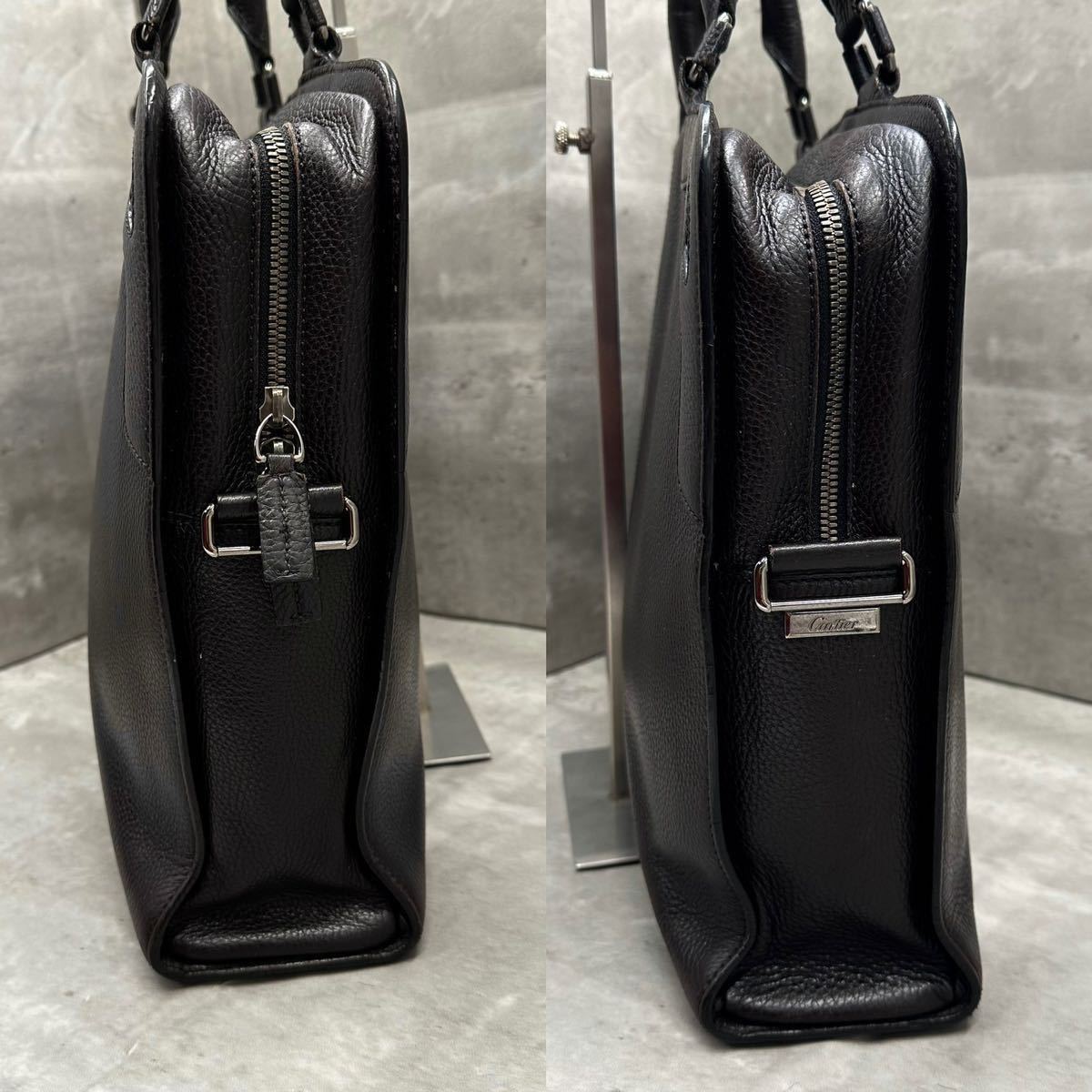 1円 /A4 Cartier カルティエ メンズ トートバッグ ビジネスバッグ ブリーフケース レザー 本革 シボ革 大容量 通勤 仕事 ビジネス(かばん、バッグ)｜売買されたオークション情報 ...