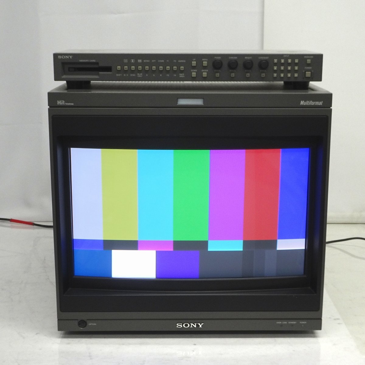 SONY BVM-D20F1J 20型マスターモニター BKM-10R付き 42HD HD-SDI/21D D1-SDI&コンポーネント ...