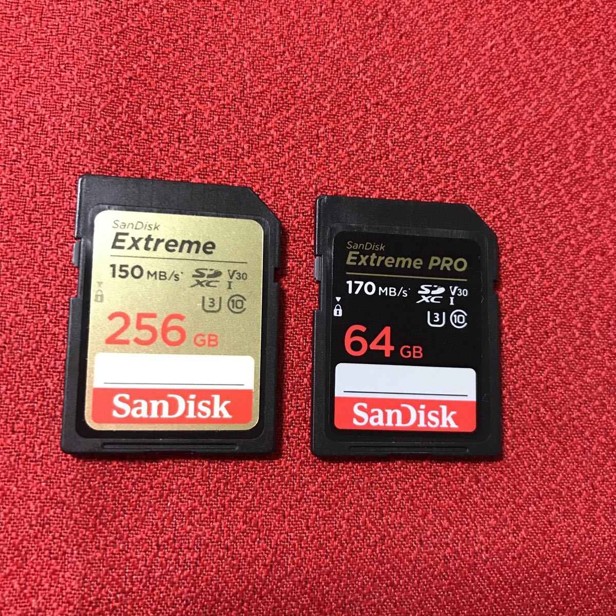 1円〜Extreme SDカード 64GB 256GB 2枚まとめ 170 150MB/s 複数回使用済み DR1(記録用メモリ)｜売買された ...