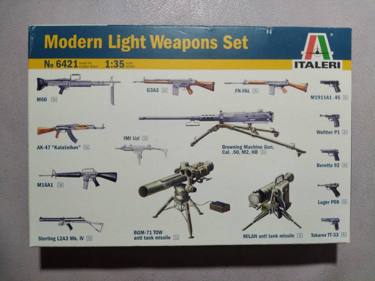 ITARILI 6421 1/35 Modern Light Weapon Set 現代軽火器セット L2A3Mk.Ⅳ H&K G3A3 FN ...