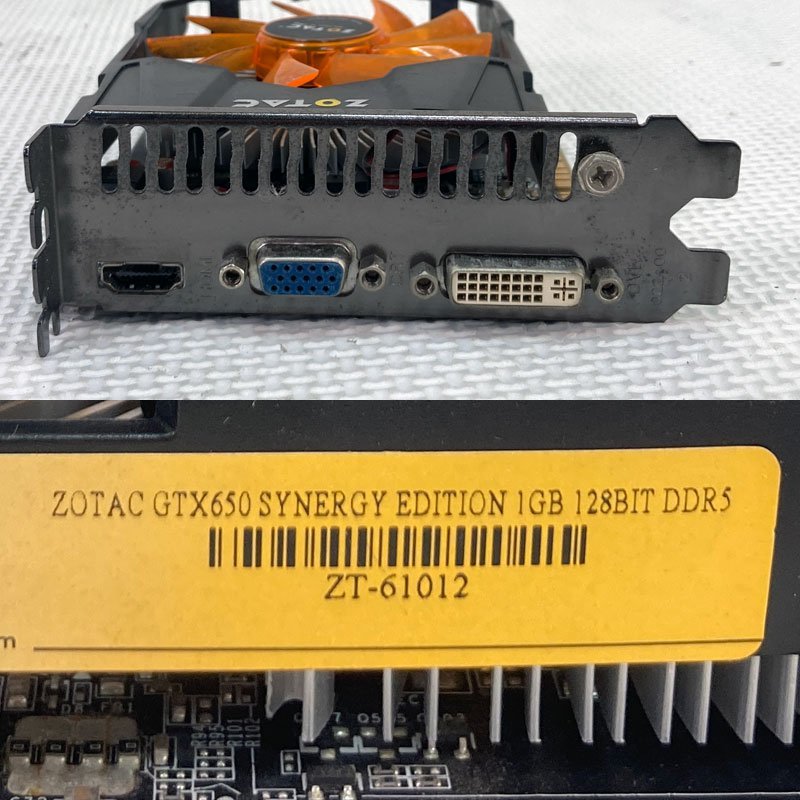 グラフィックカード Vista Win11 LINUX ZOTAC NVIDIA GeForce GTX 650 GDDR5 1GB 128bit VGA/DVI/HDMI #2178-K ...