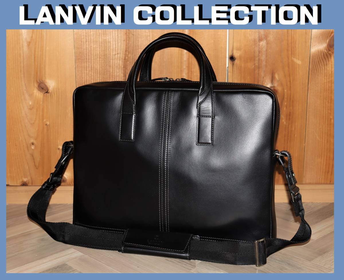 特価 LANVIN COLLECTION レザービジネスバッグ A4 サントル/牛革 ランバン 税込定価5万600円 286502(ブリーフケース、書類かばん)｜売買されたオークション情報 ...