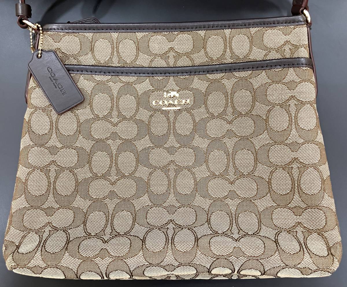 COACH コーチ F29960 シグネチャー キャンバス×レザー クロスボディ ショルダーバッグ 斜め掛け ブラウン系 No.341(その他)｜売買されたオークション情報、yahooの商品 ...