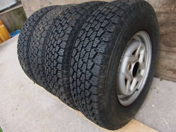 S234 レックス/バリ山/鉄ホイール&スタッドレス145/80R10(スタッドレスタイヤ)｜売買されたオークション情報、yahooの商品情報 ...