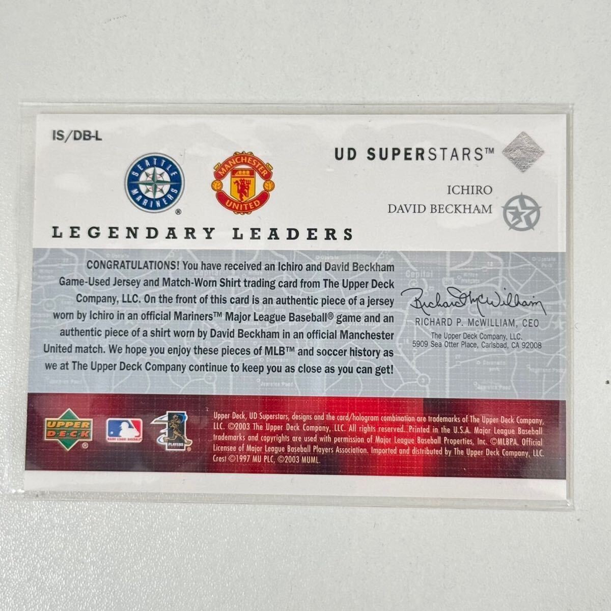 R3-14 MLB 2003 Upper Deck UD Superstars Legendary Leaders 2003UD イチロー ICHIRO ベッカム David Beckham ...