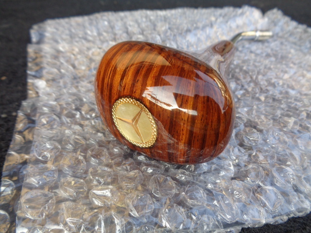 メルセデス ベンツ ゴールドエンブレム ウッドシフトノブ W126 W124 W201 R129 R107 W140 AMG KOENIG ...