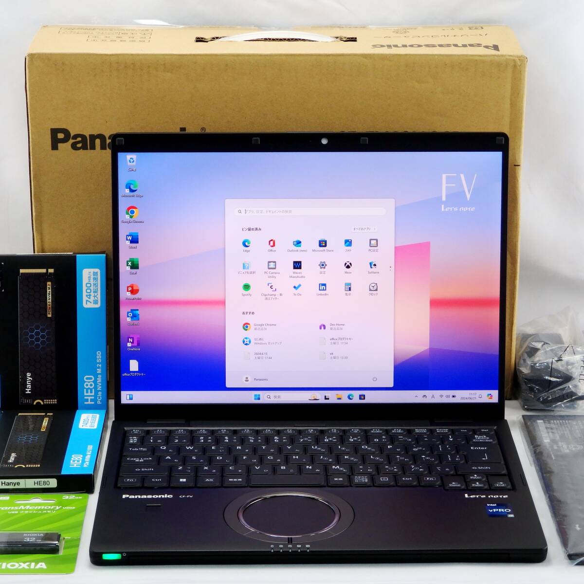 品 Let's note CF-FV4SUCCP Core i7-1370P/ Gen4 NVMe SSD4TB/32GB RAM/14型 ...