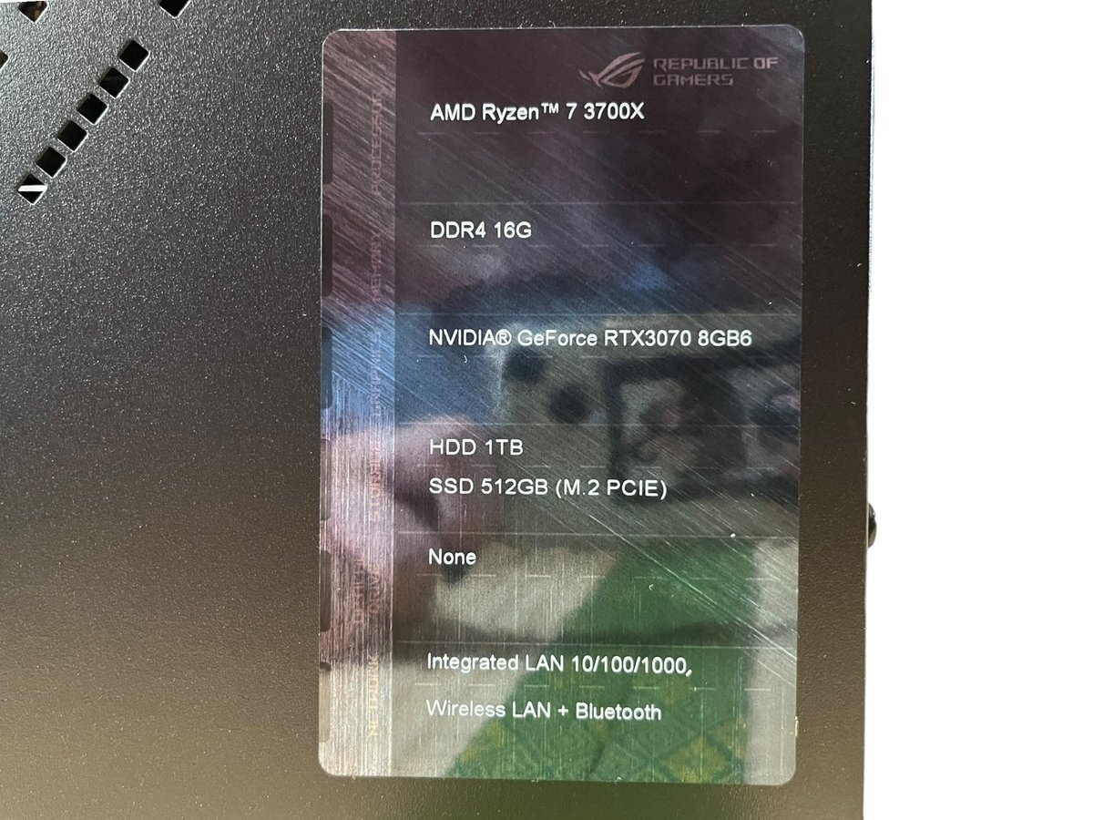 ASUS エイスース ROG Strix GA15 G15DK ブラック デスクトップパソコン AMD Ryzen 7 3700X DDR4 ...